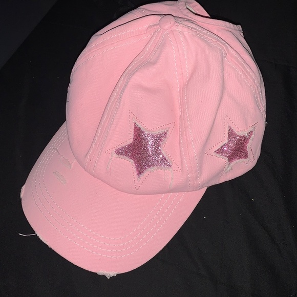 Accessories | Distressed Pink Hat | Poshmark
